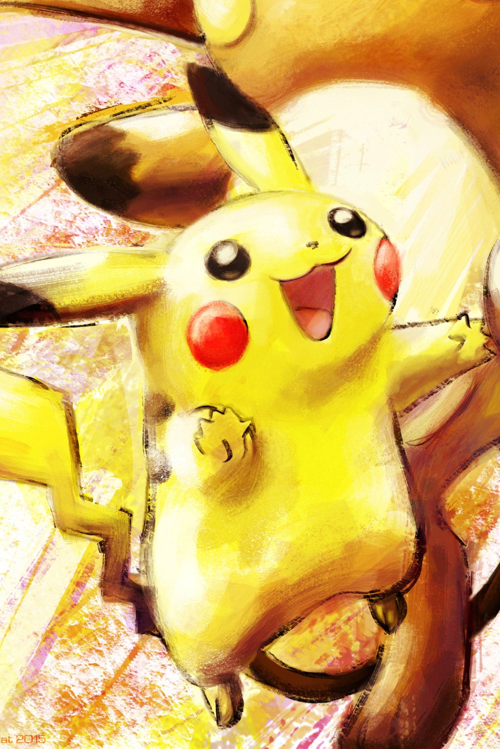 Pichu Pikachu Raichu Pokemon Poster Print - Etsy España