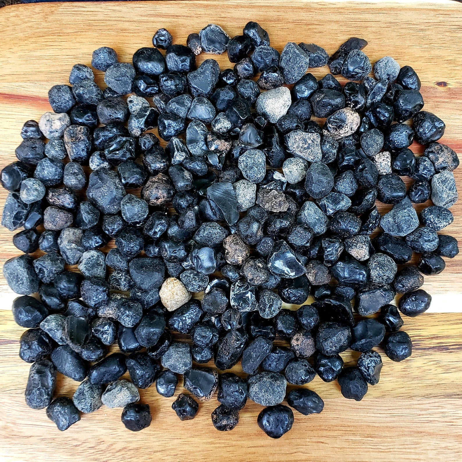 Natural Apache Tears Volcanic Obsidian Healing Crystal Gemstone Rough ...