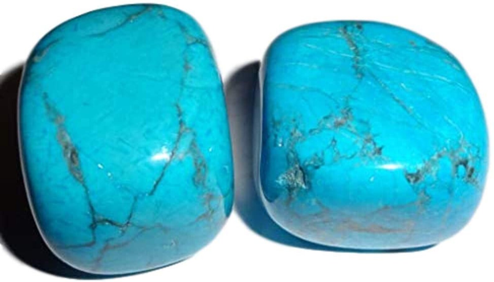 Blue Howlite Tumbled & Hand Polished Natural Crystal Healing ...