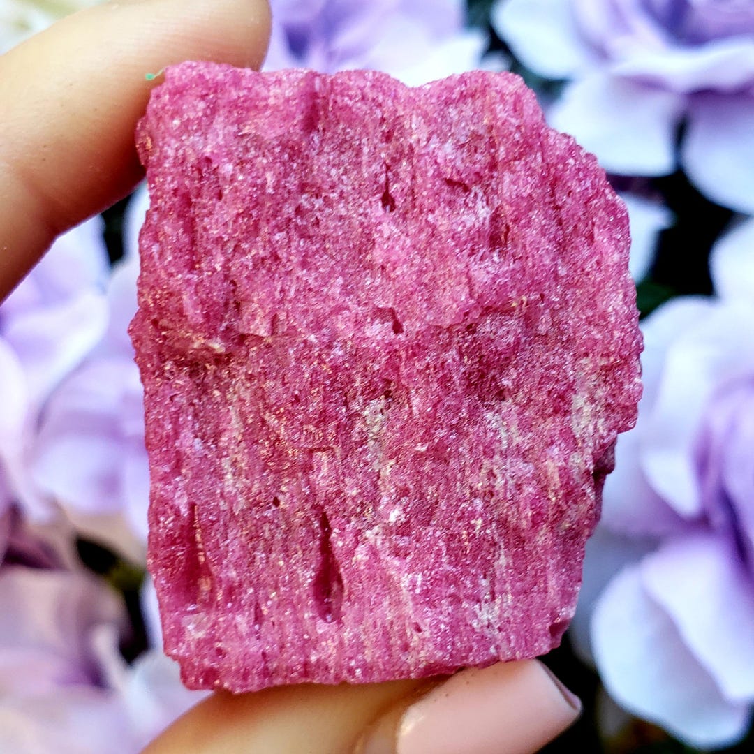 Red Honeycomb Ruby Corundum From Brazil - Raw Rough Free Form Crystal ...