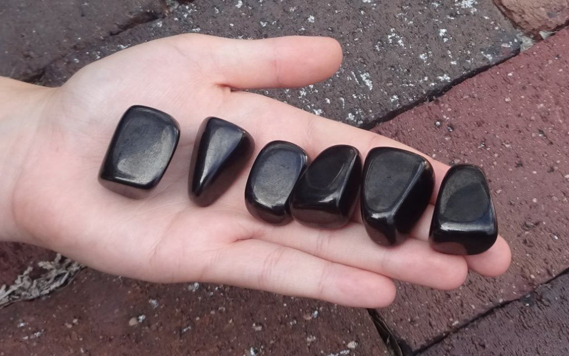 Jet Gemstone Tumbled & Hand Polished Natural Metaphysical | Etsy