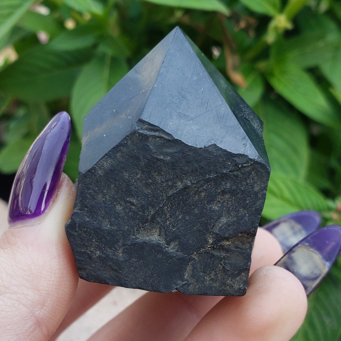 Shungite Rough Free Formed & semi Polished Standing Point | Etsy