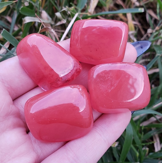 Cherry Quartz Natural A Grade Healing Crystal Gemstones | Etsy