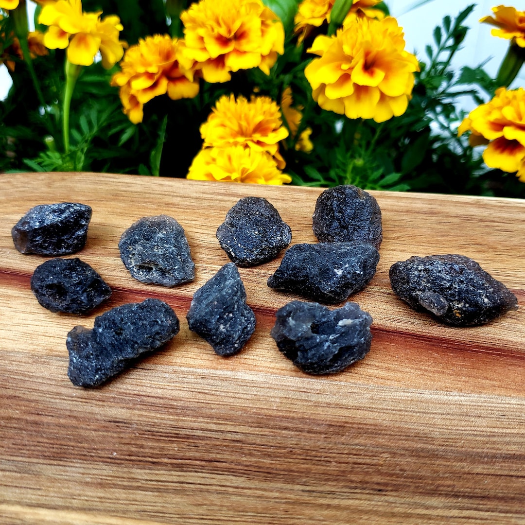 Tektite Molten Tektos - Raw Natural Rough Crystal Healing Gemstone Collectible or Wrapping ...