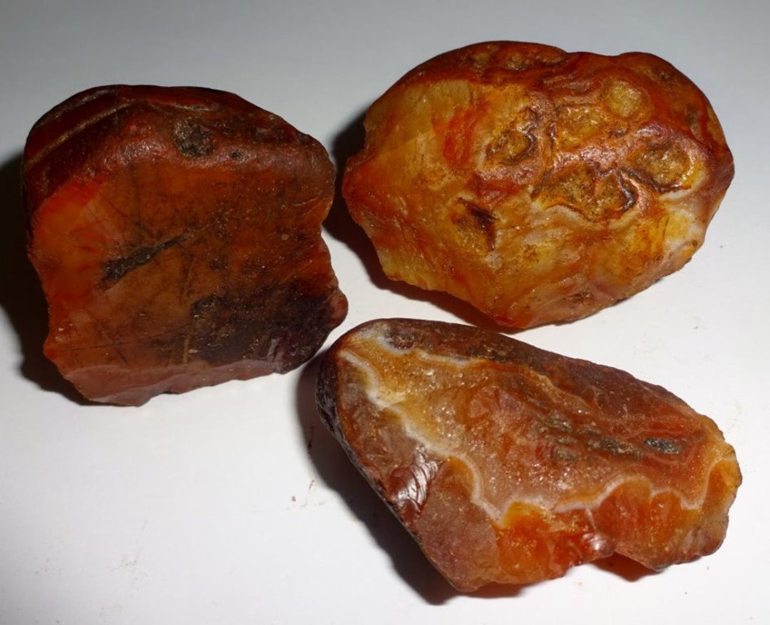 Raw Fire Agate From Mexico - Rough 100% Natural Free Form Crystal ...