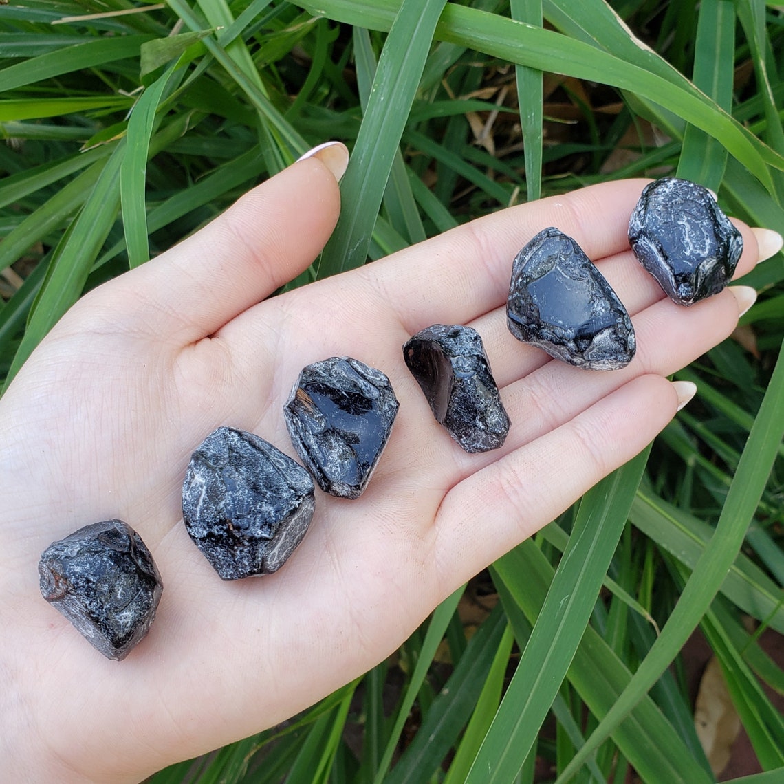 Apache Tears Volcanic Obsidian Natural Healing Crystal Gemstone Rough ...