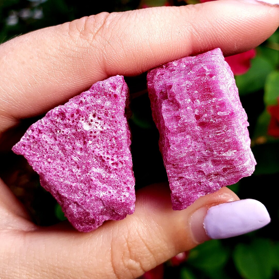 Red Honeycomb Ruby Corundum From Brazil - Raw Rough Free Form Crystal ...