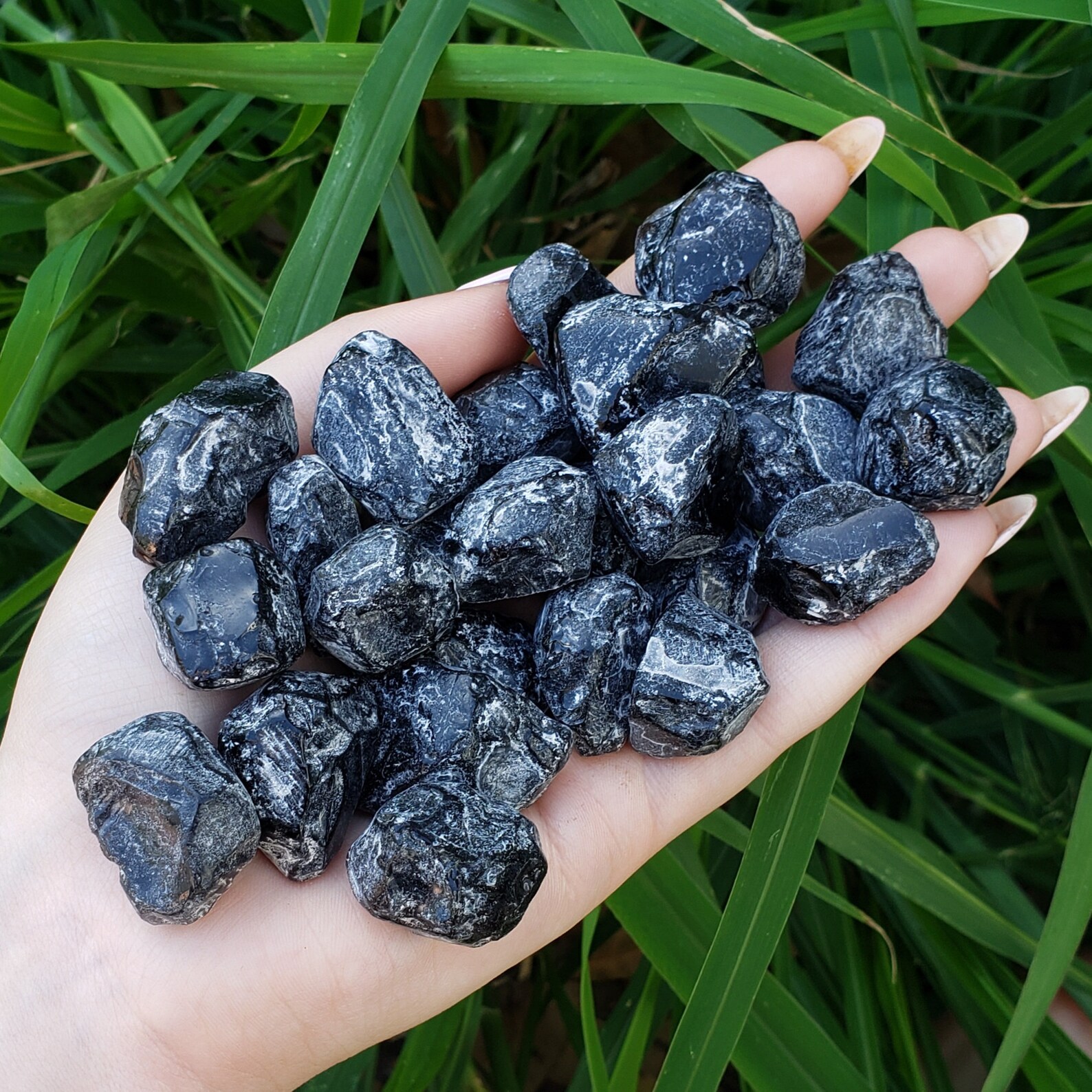 Apache Tears Volcanic Obsidian Natural Healing Crystal Gemstone Rough ...