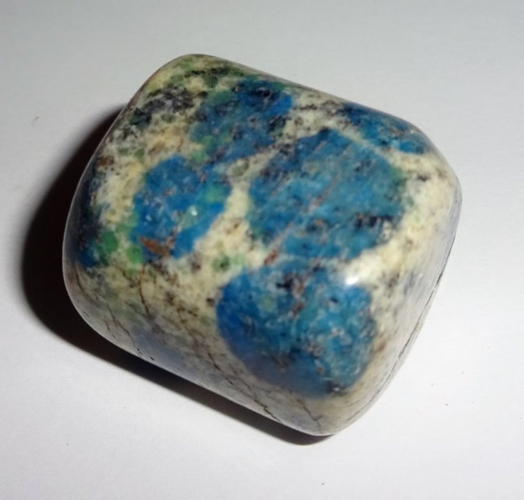 K2 Granite, Also Known as K2 Jasper and Raindrop Azurite Tumbled ...