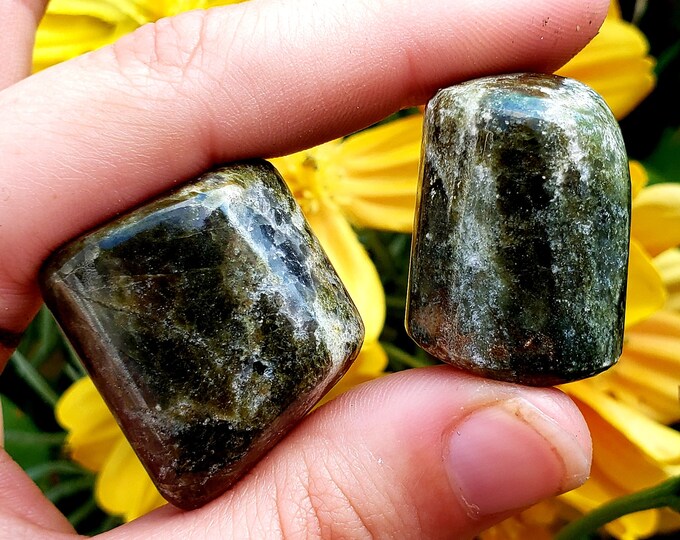 Vesuvianite Also Known as Idocrase Tumbled & Hand Polished Natural ...