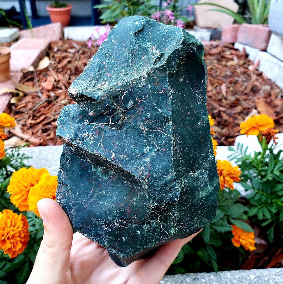 Bloodstone From India Large Crystal Healing Gemstone Natural - Etsy