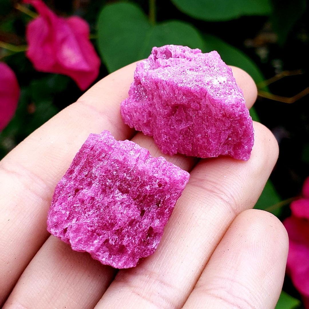 Red Honeycomb Ruby Corundum From Brazil - Raw Rough Free Form Crystal ...