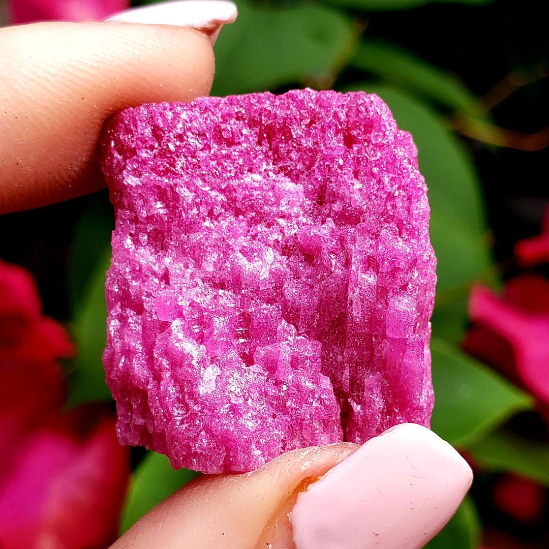 Red Honeycomb Ruby Corundum From Brazil Raw Rough Free Form Crystal ...