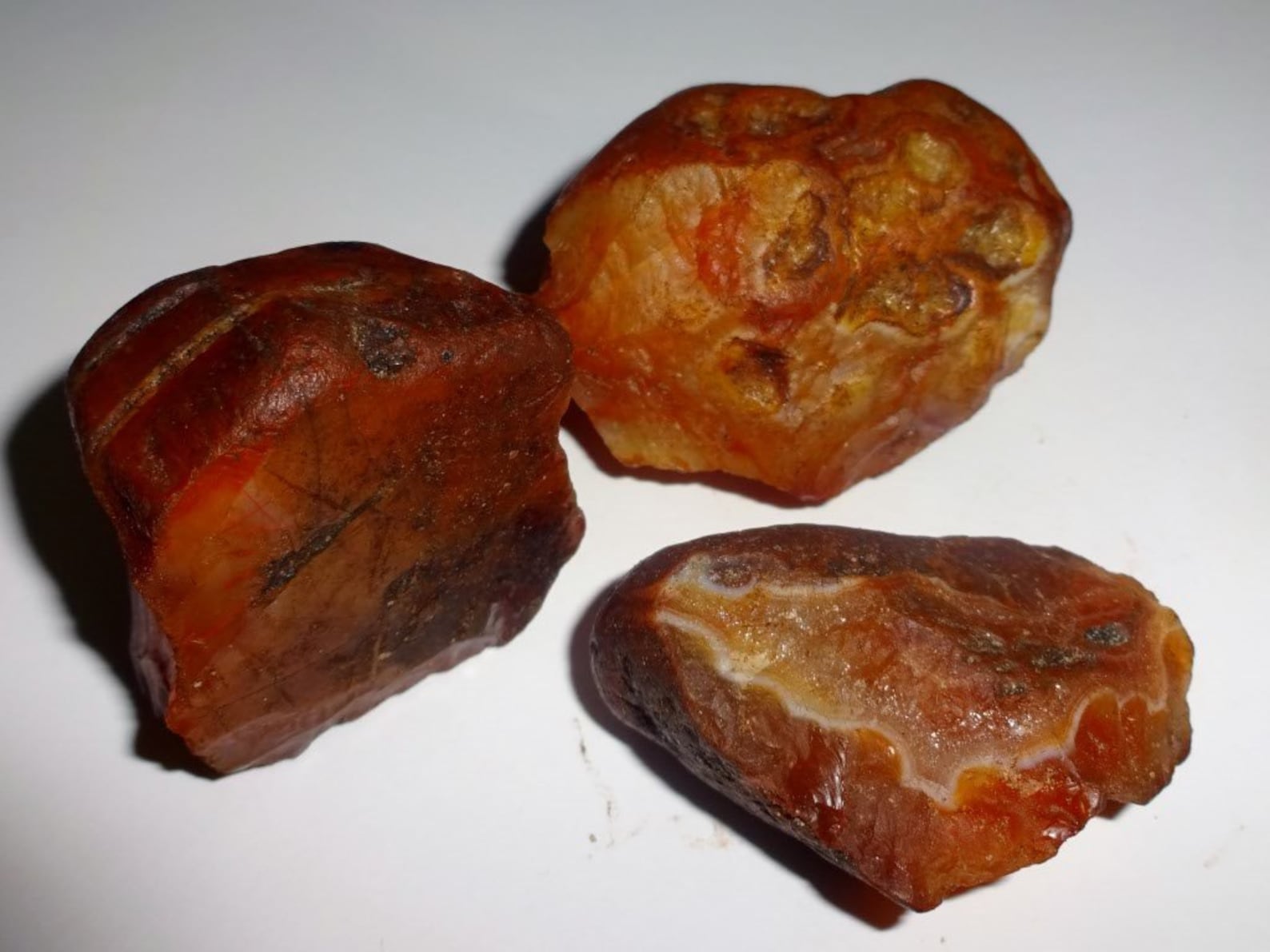 Raw Fire Agate From Mexico - Rough 100% Natural Free Form Crystal ...