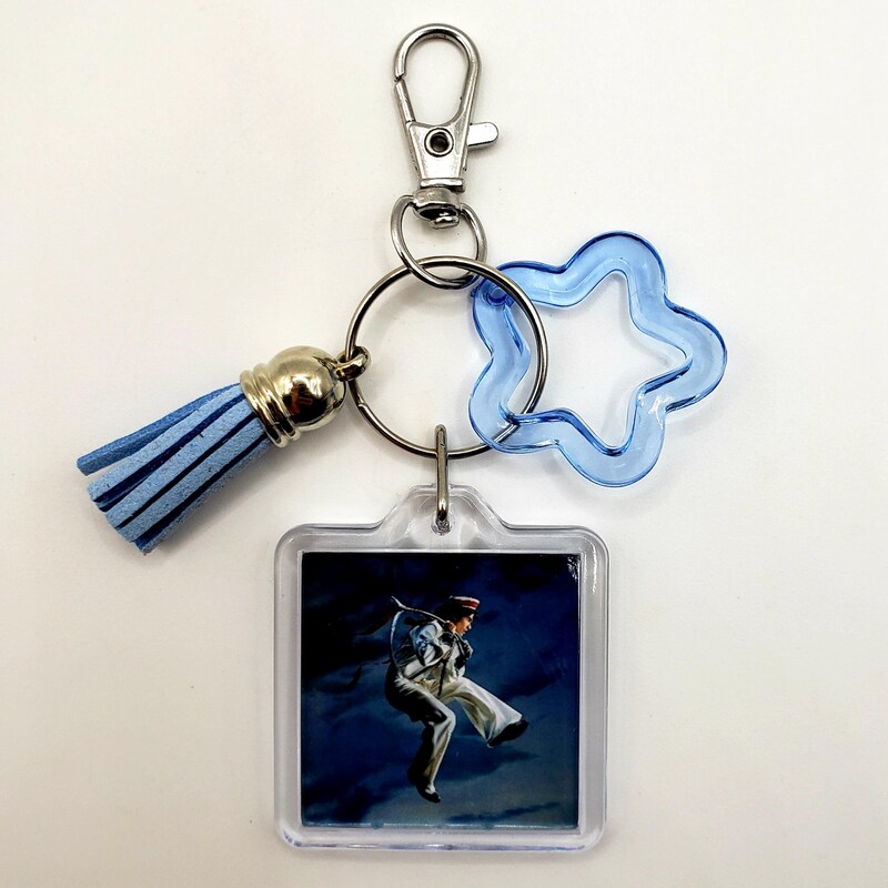 Wishbone Keychain - Etsy