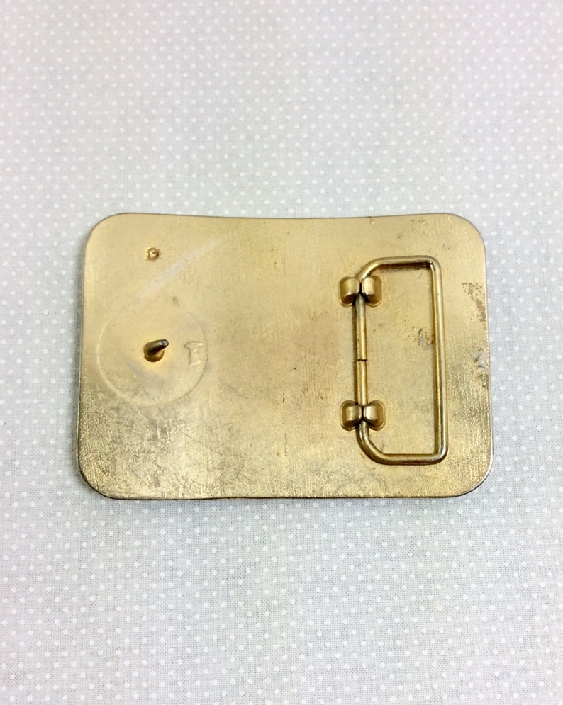 1970s Embroidered Red Cowboy Boot Belt Buckle | Etsy