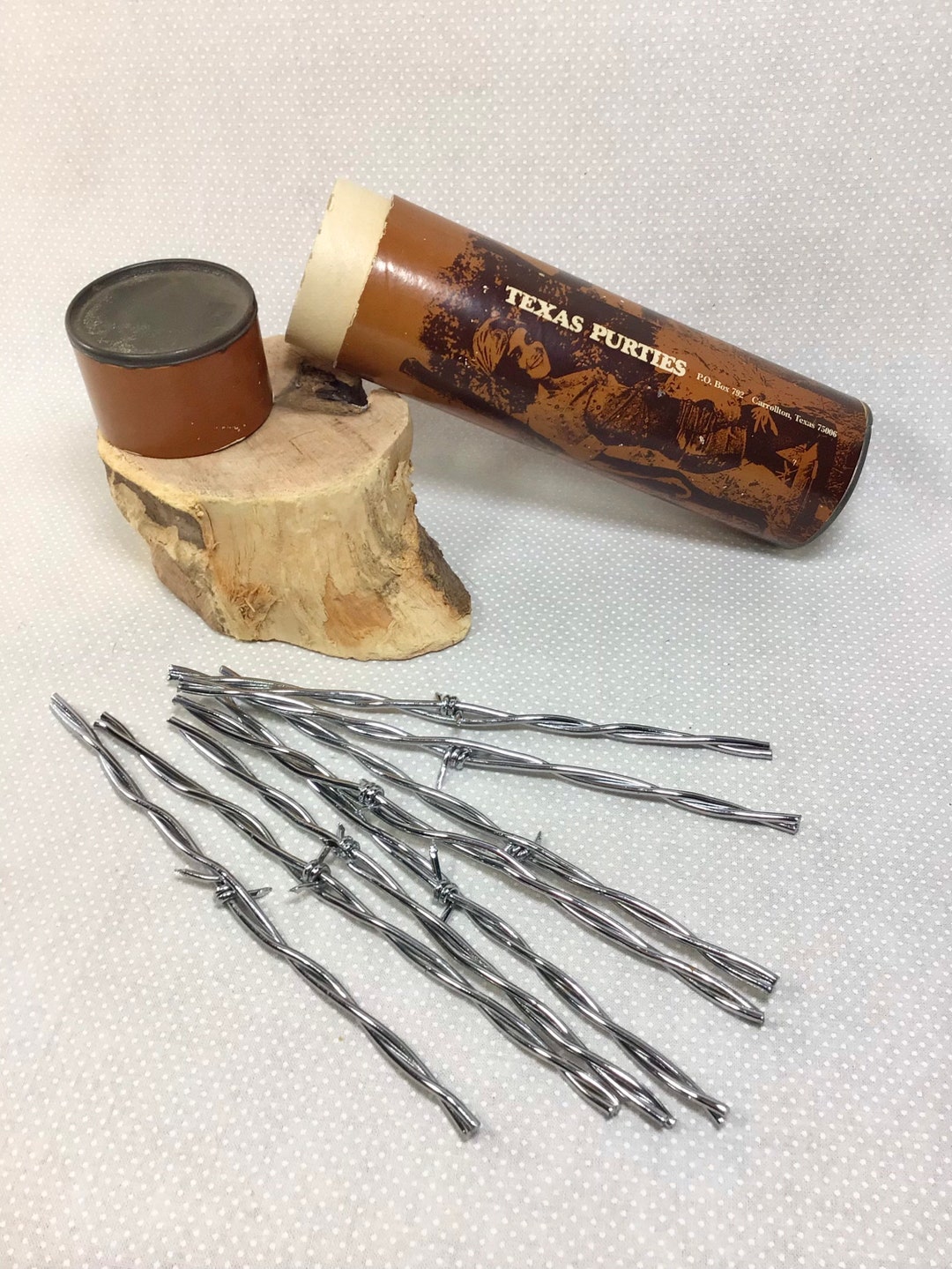 Mid Century texas Purties Chrome Plated Barbed Wire Swizzle Sticks and ...