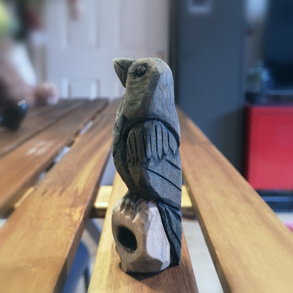 Wooden Crow - Etsy