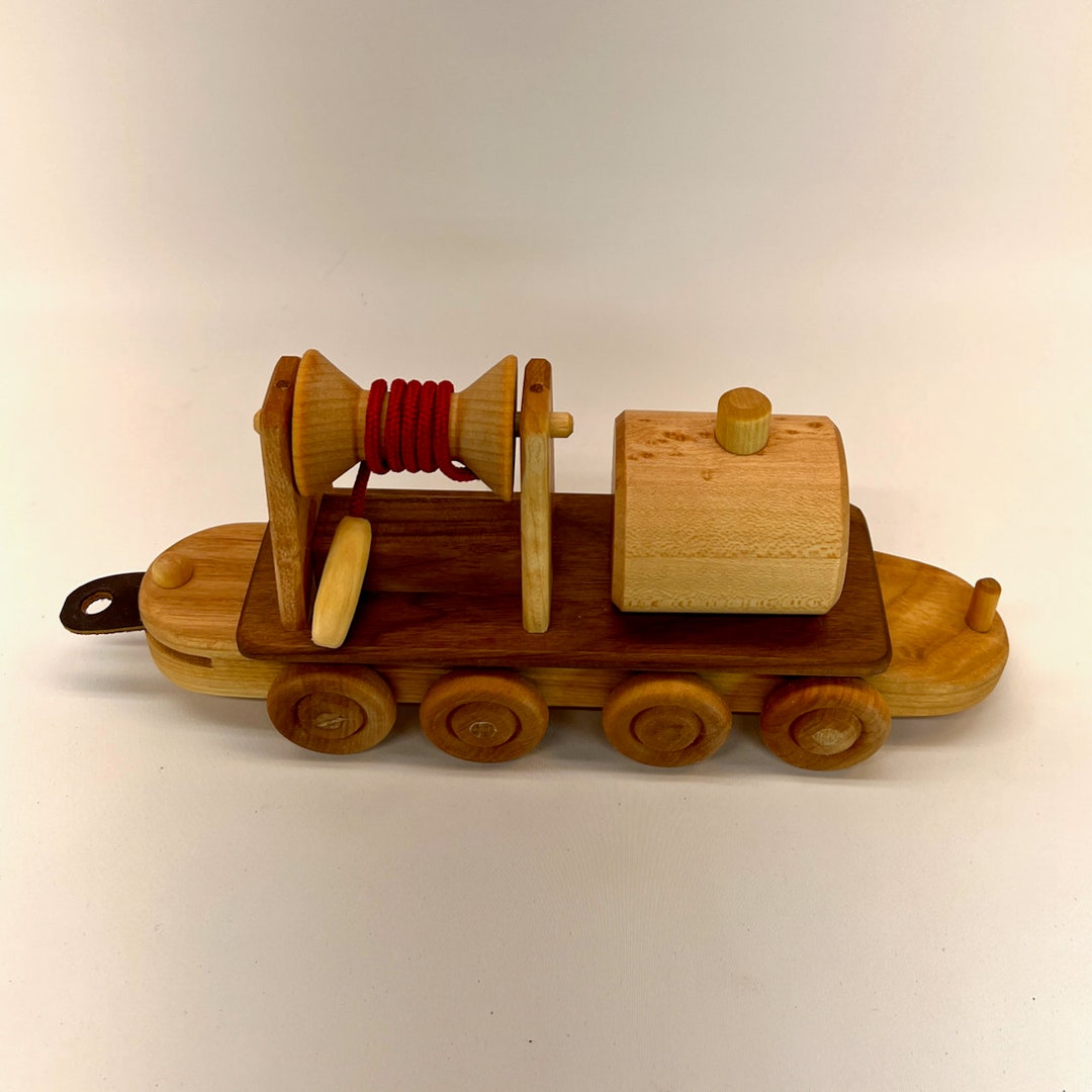 Firefighting Train Car Toy, Fire Engine Train Car Handmade of Wisconsin ...