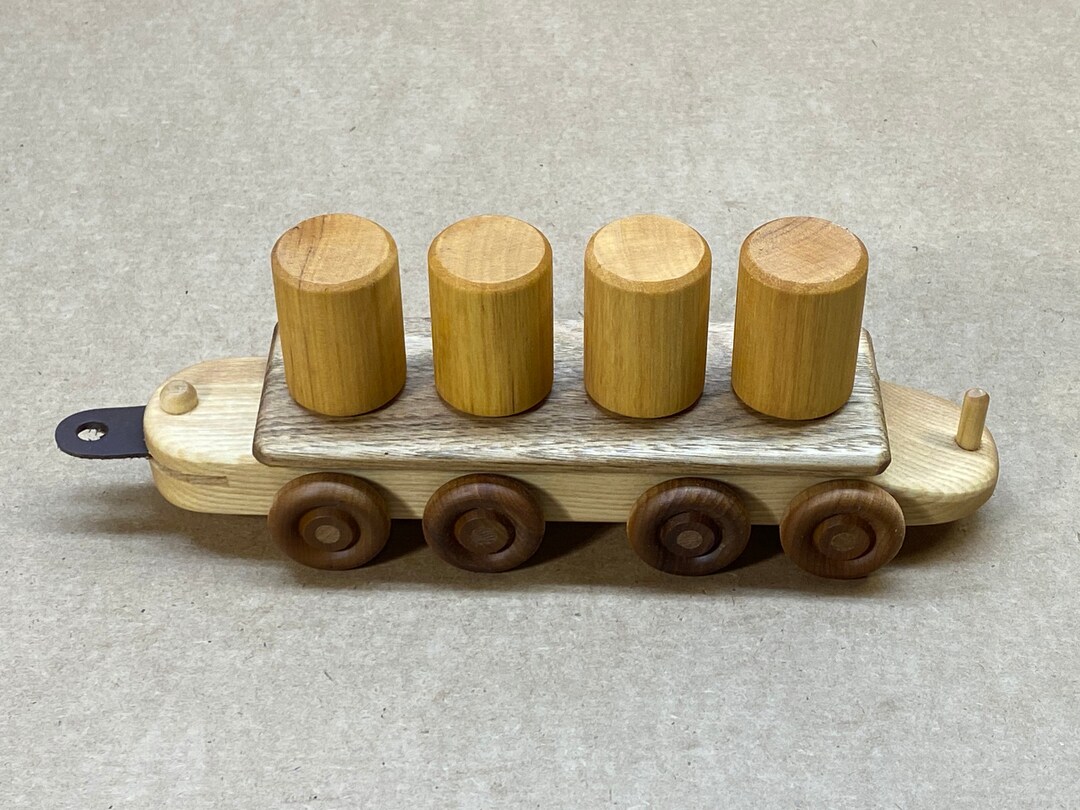 Toy Train Car Shape Sorting Can Car, Made of Hardwoods - Etsy