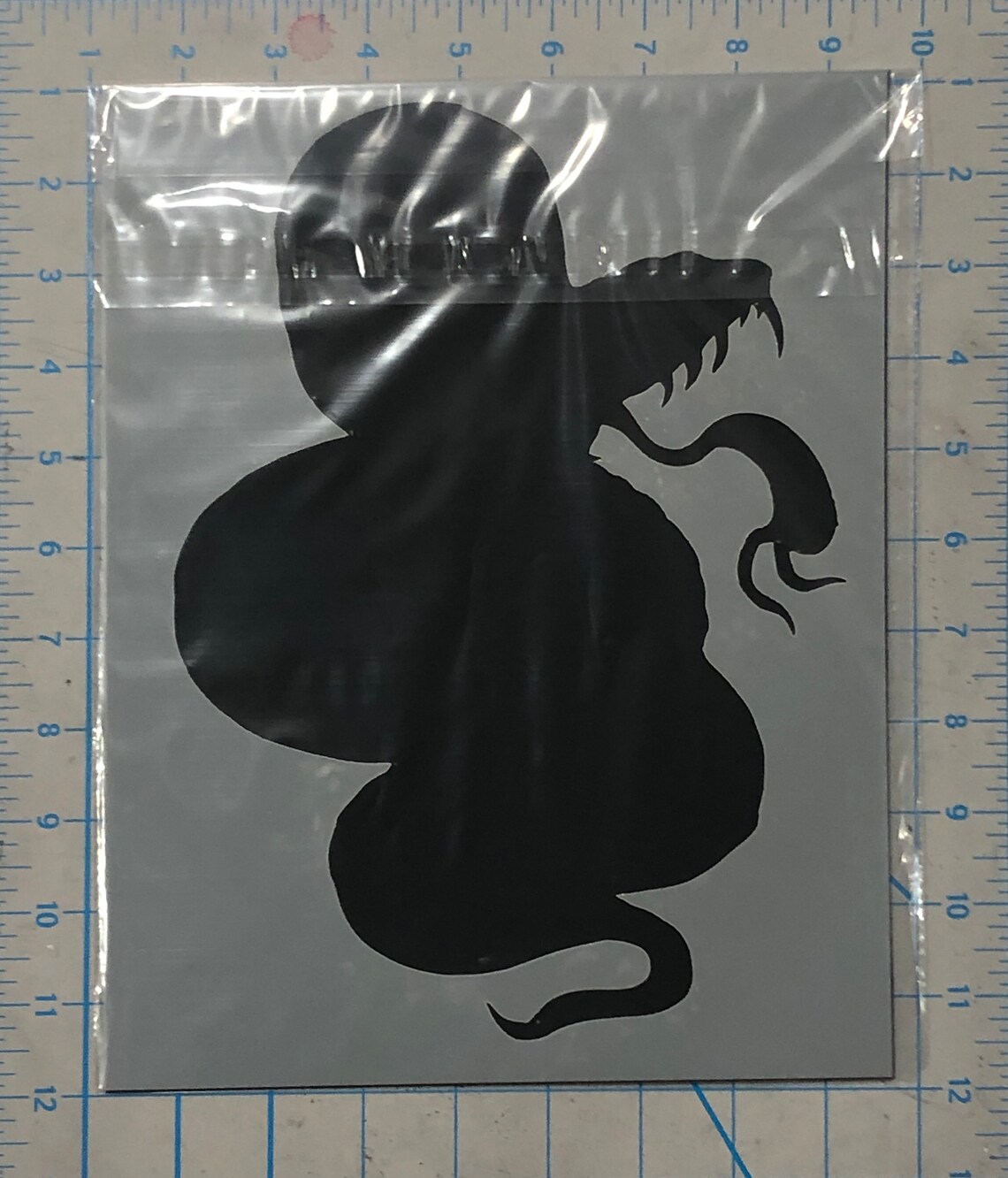 Laser Cut Snake Stencil Design 10 Mils Reusable Mylar for Airbrush ...
