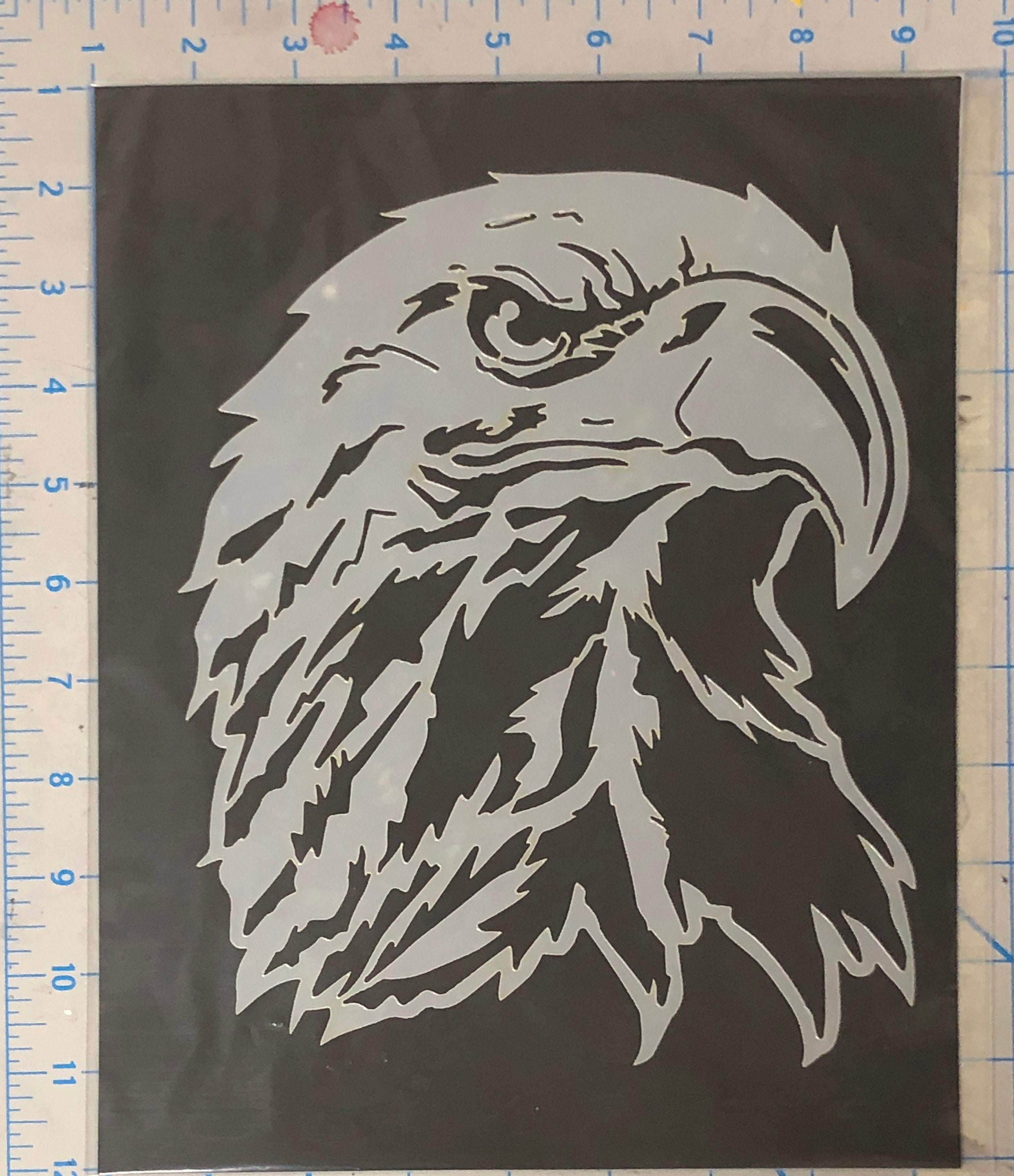 American Flag With Eagle Stencil Durable And Flexible Stencil 14mil 