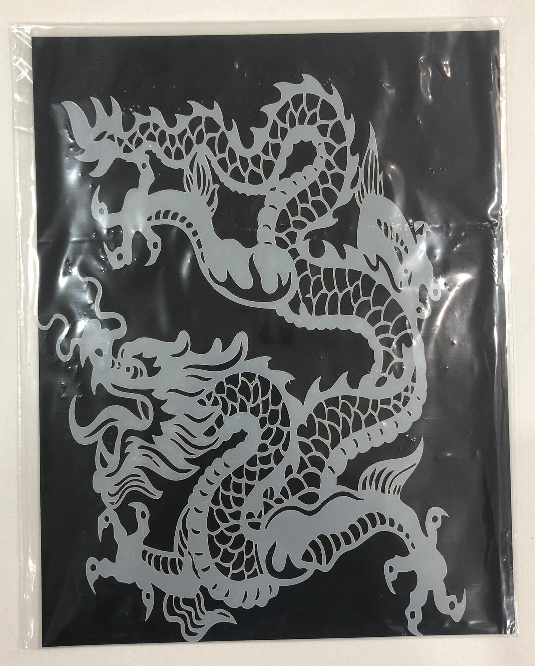 Dragon Designs 10 Mil Laser Cut Airbrush Mylar Stencil for Artists ...