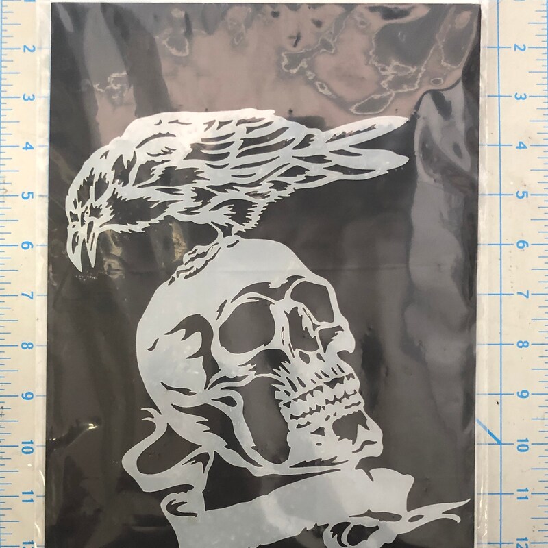 Crow Stencil - Etsy