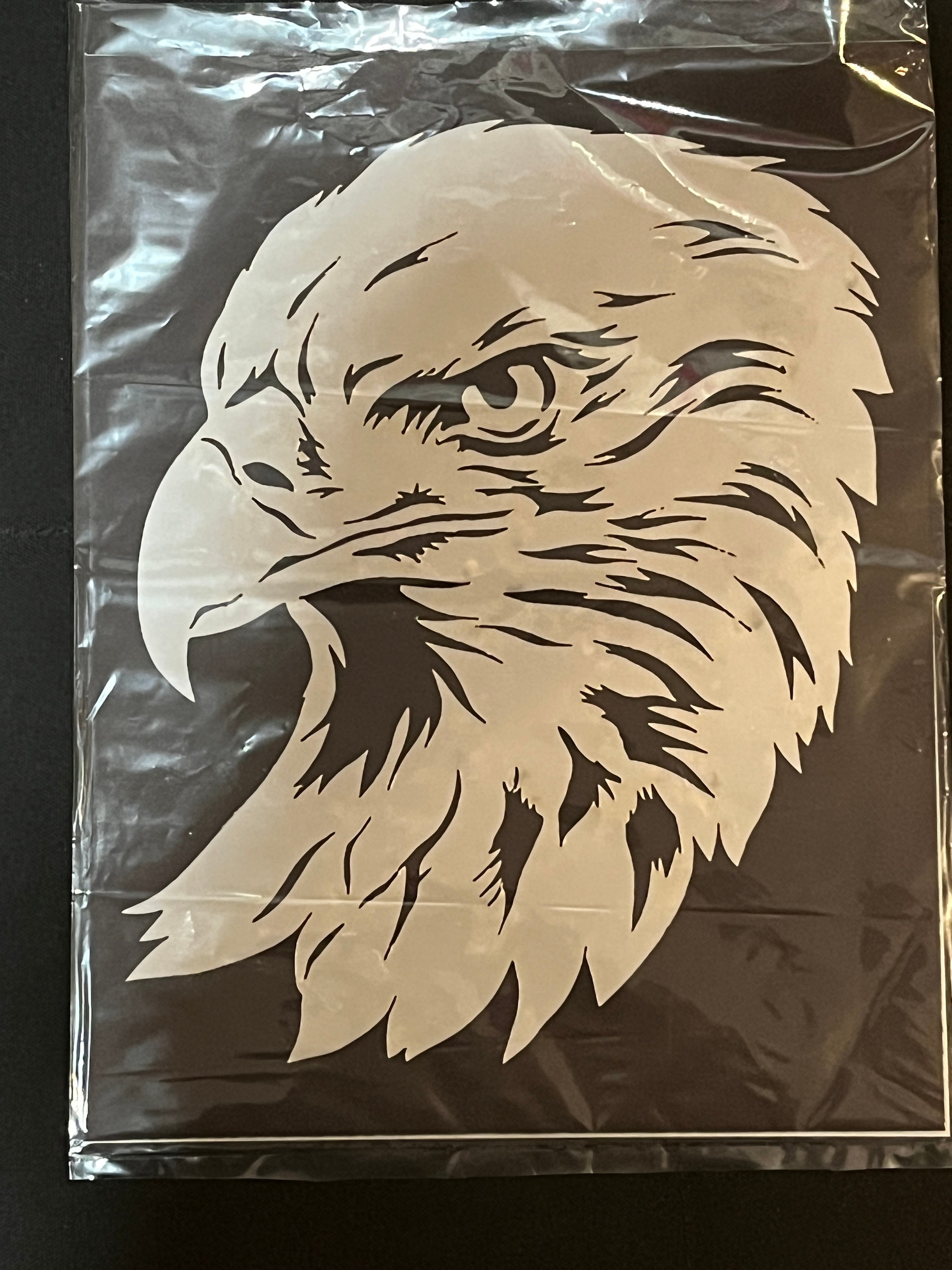 Bald Eagle Head Stencil
