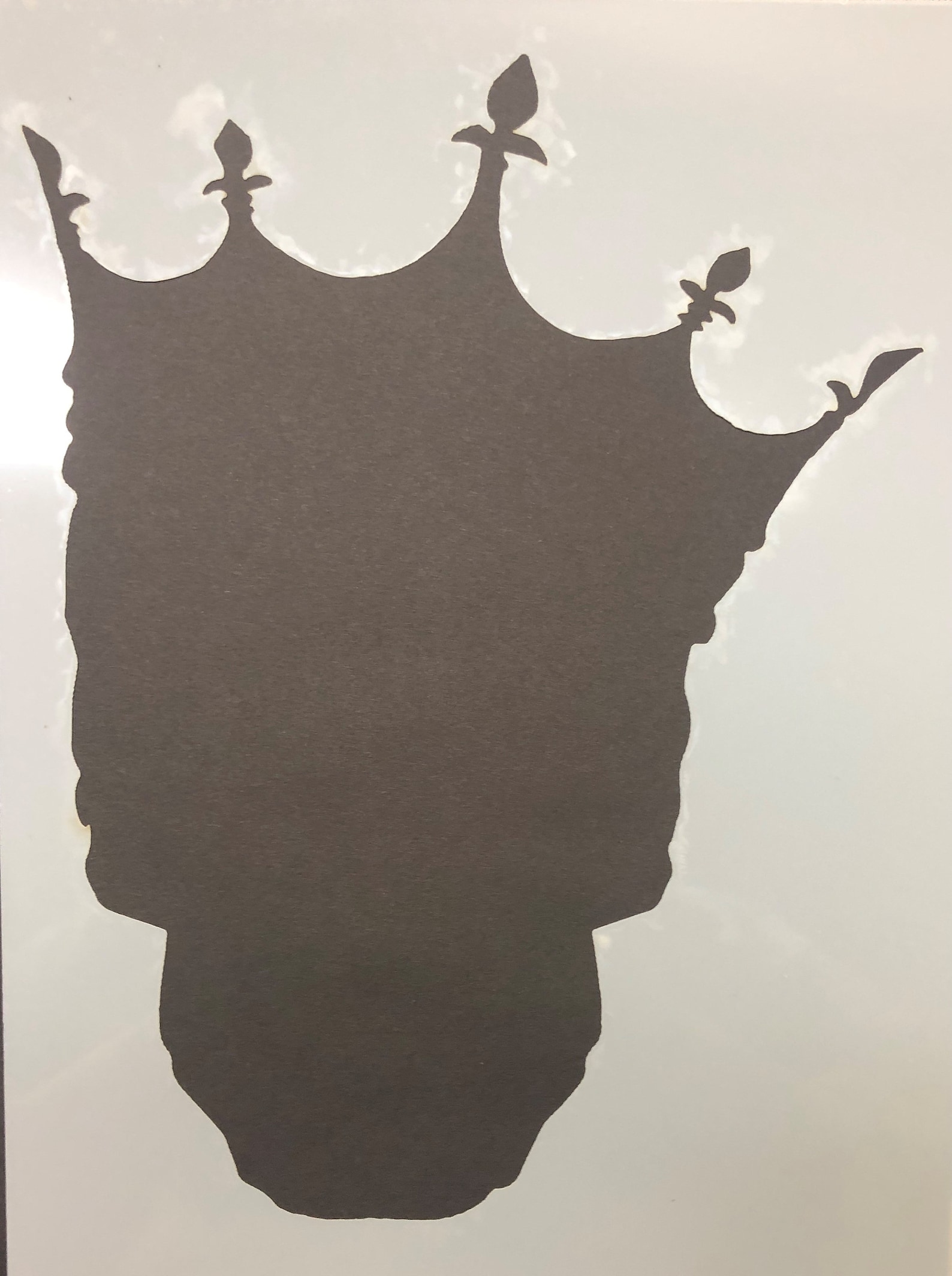 King Skull With Staring Eyes Laser Cut Airbrush Stencils for Painting ...