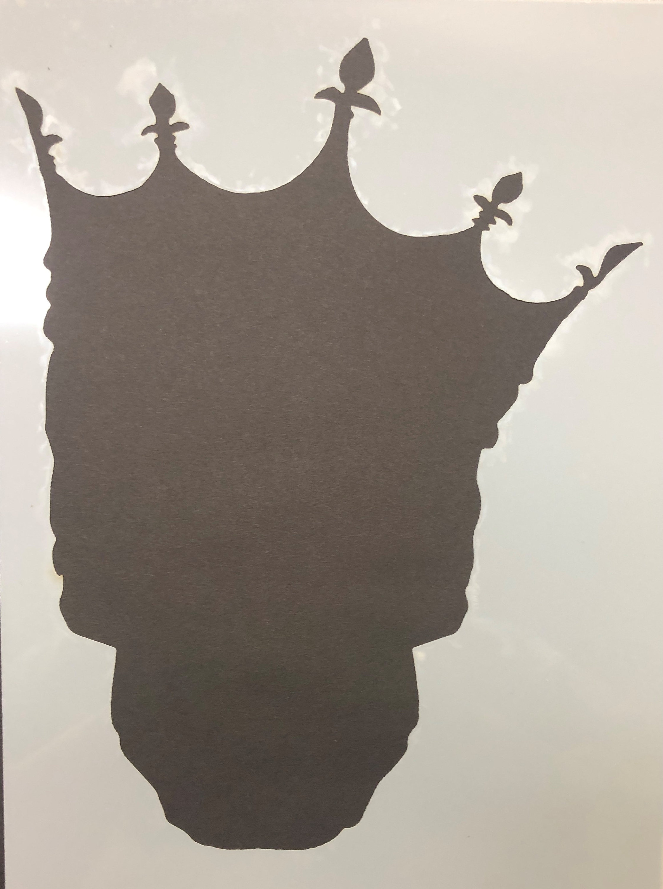 King Skull With Staring Eyes Laser Cut Airbrush Stencils for Painting ...