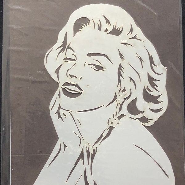 Marilyn Monroe Face Stencil - Etsy