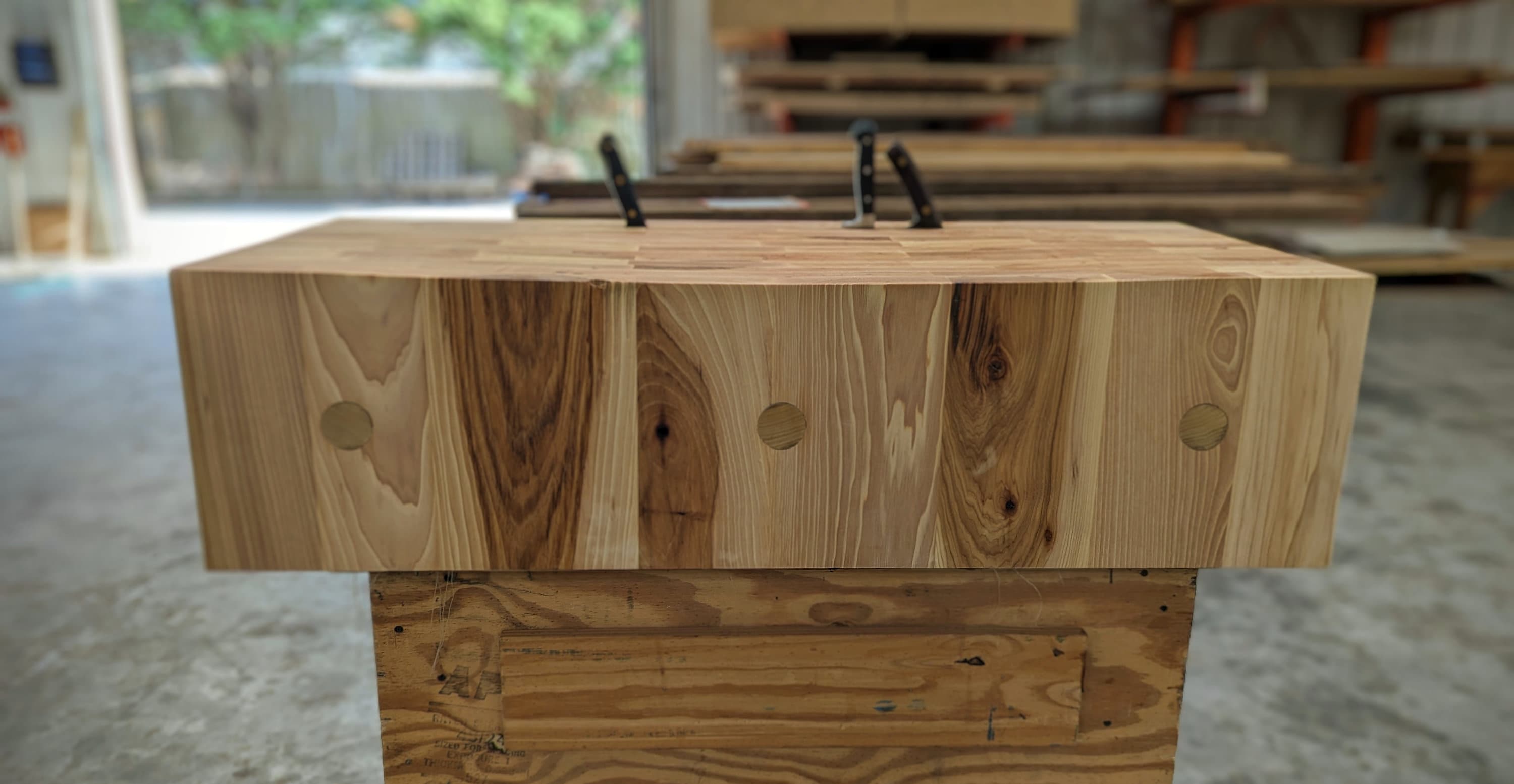 12" Thick Butcher Block for End of Kitchen Island - Etsy