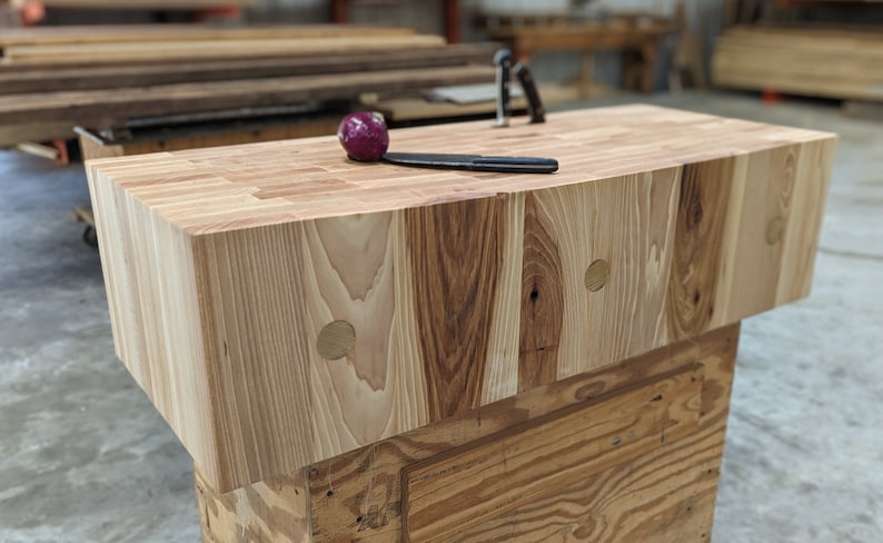 12" Thick Butcher Block for End of Kitchen Island - Etsy