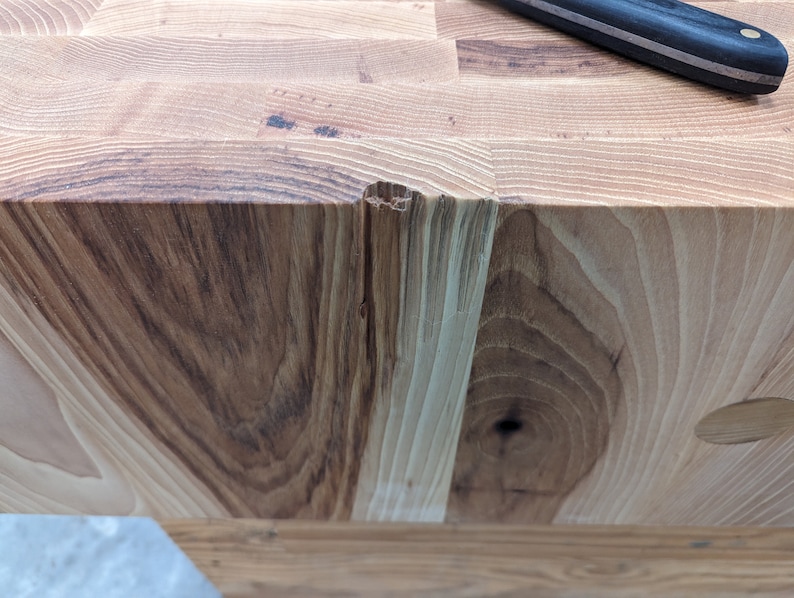 12" Thick Butcher Block for End of Kitchen Island - Etsy
