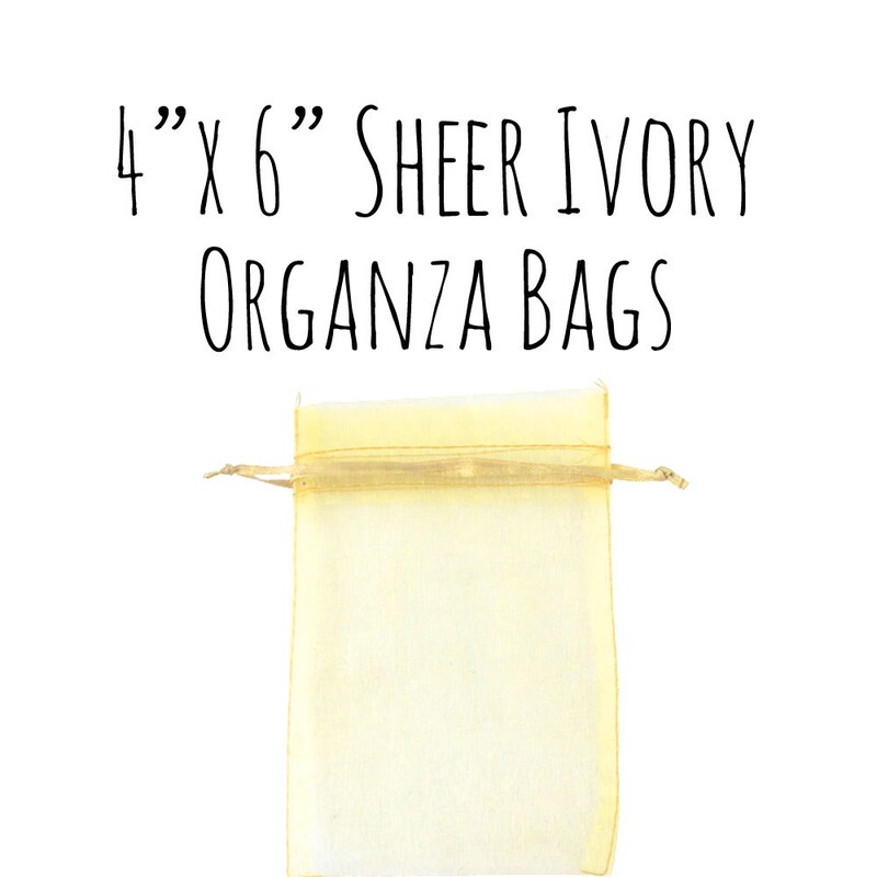 Ivory Favor Bags - Etsy