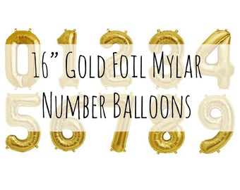 40 Gold Letter Balloons 40 Inch Shiny Foil Mylar | Etsy
