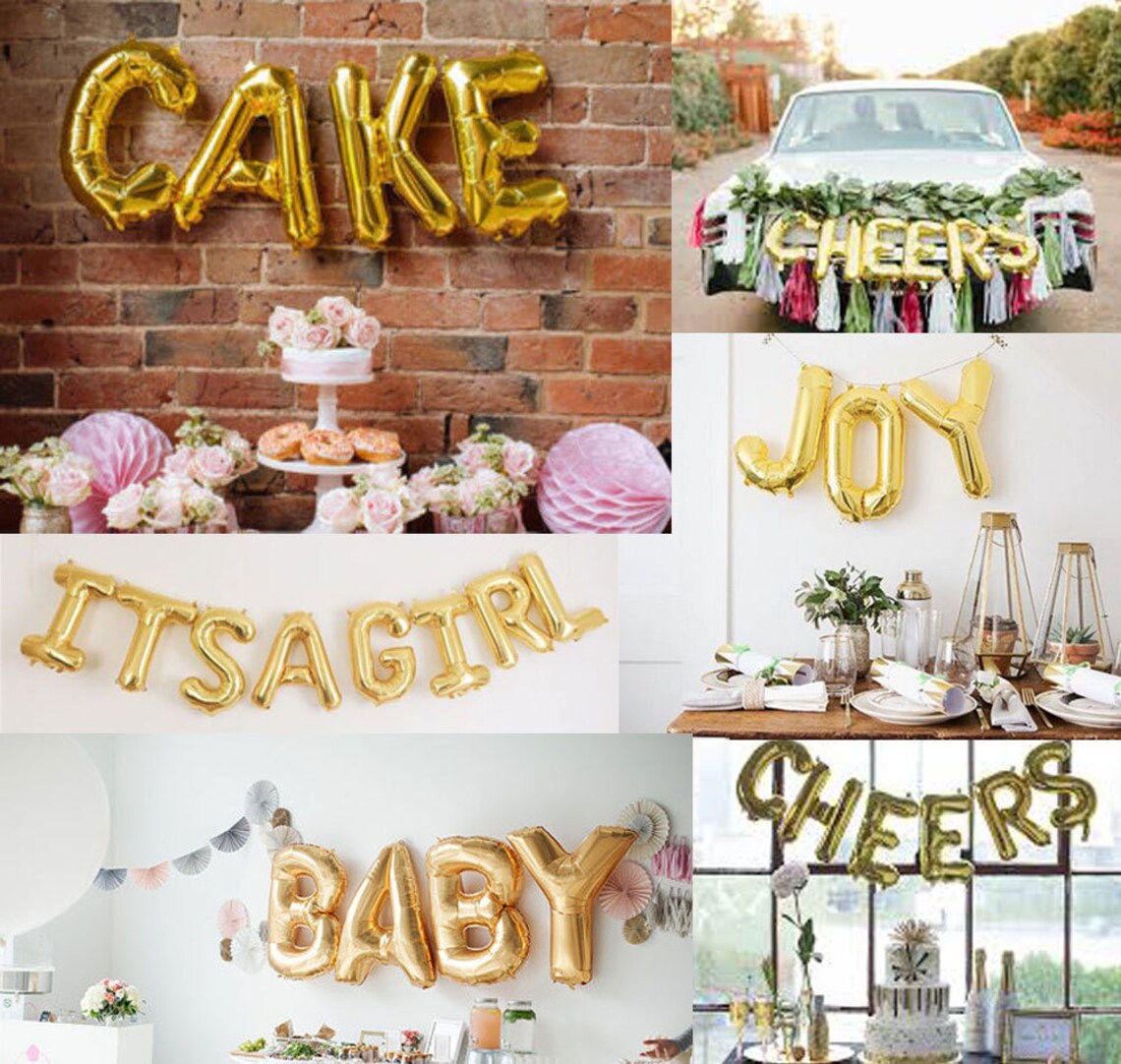 16 Gold Letter Balloons 16 Inch Metallic Gold Foil - Etsy