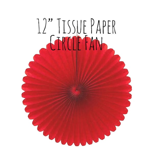 Tissue Paper Fan - Etsy