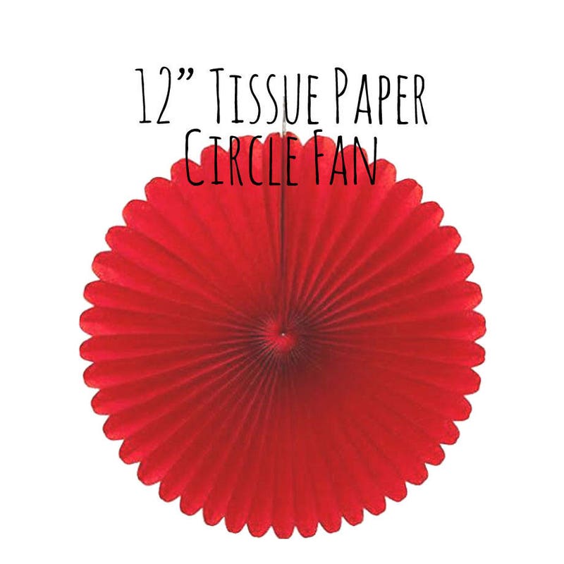 Tissue Paper Fan - Etsy