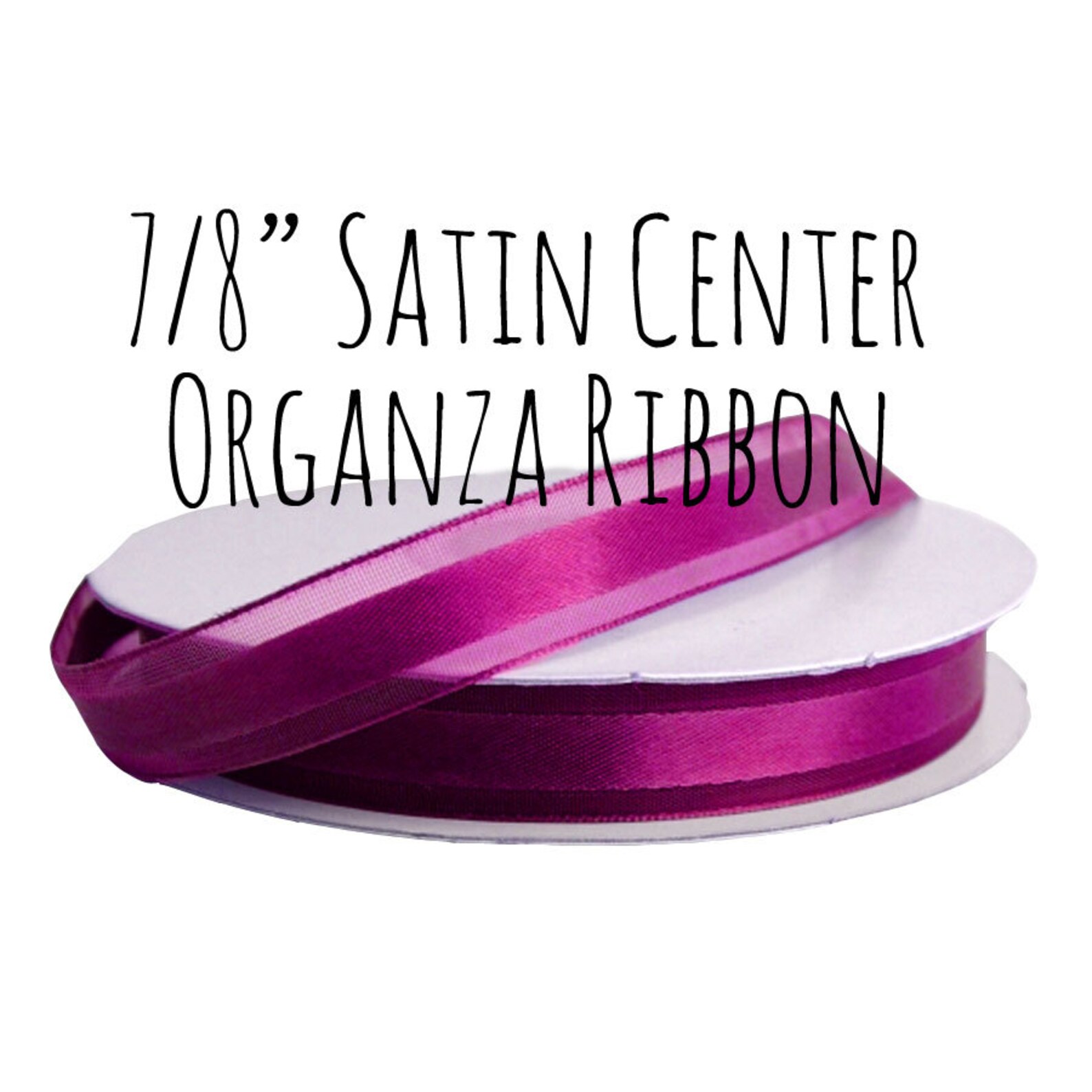 Fuschia/fuchsia/magenta Ribbon, Satin Ribbon, 7/8" Ribbon, Organza ...