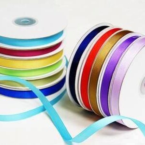 Aqua Turquoise Ribbon, Blue Green Grosgrain Ribbon, 3/8" Ribbon, Solid ...