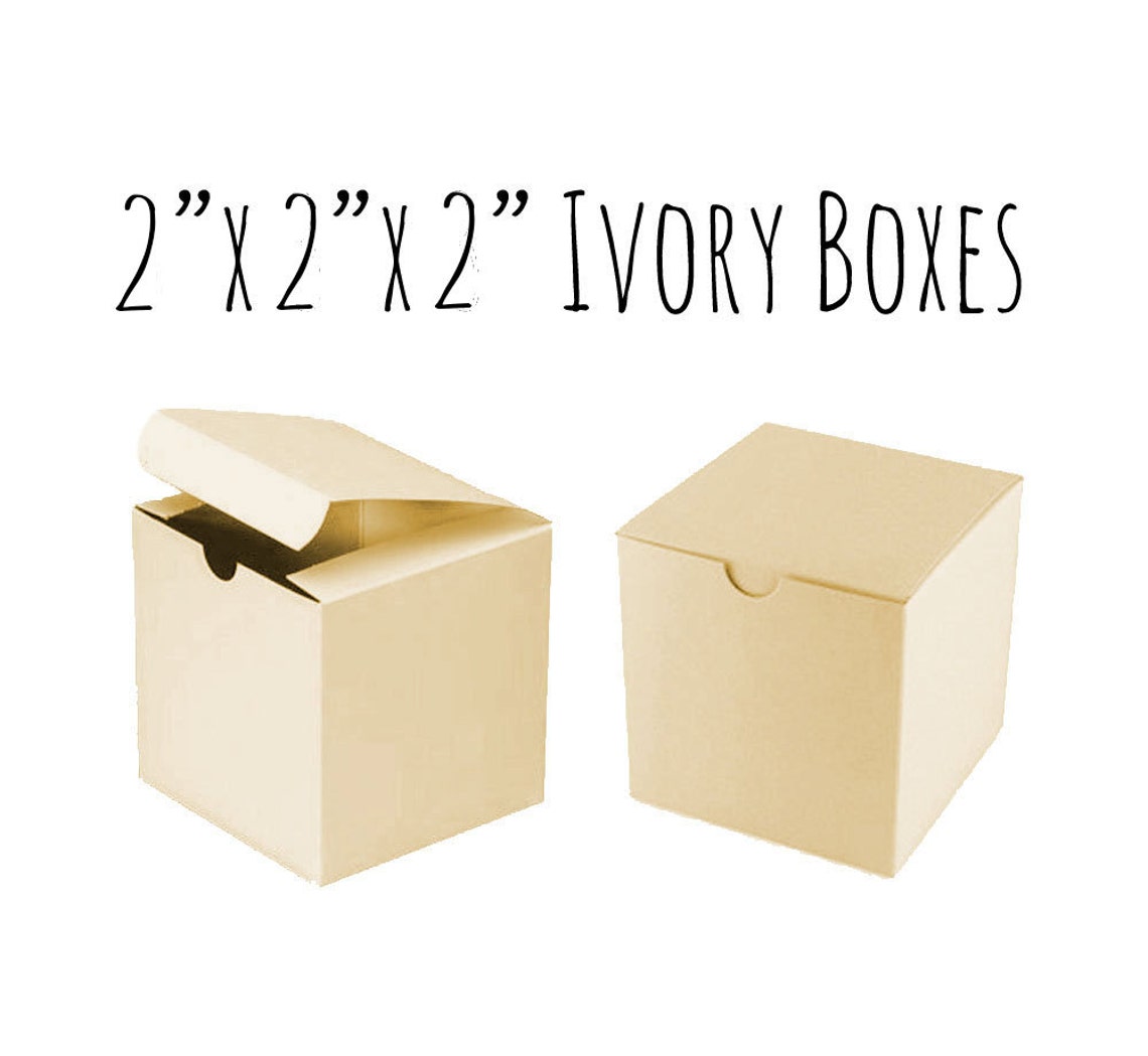 Ivory Boxes 2 X 2 X 2 Square 5 to 20 Pack of Wedding | Etsy