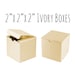 Ivory Boxes 2 X 2 X 2" Square, 5 to 20 Pack of Wedding Favor Boxes ...