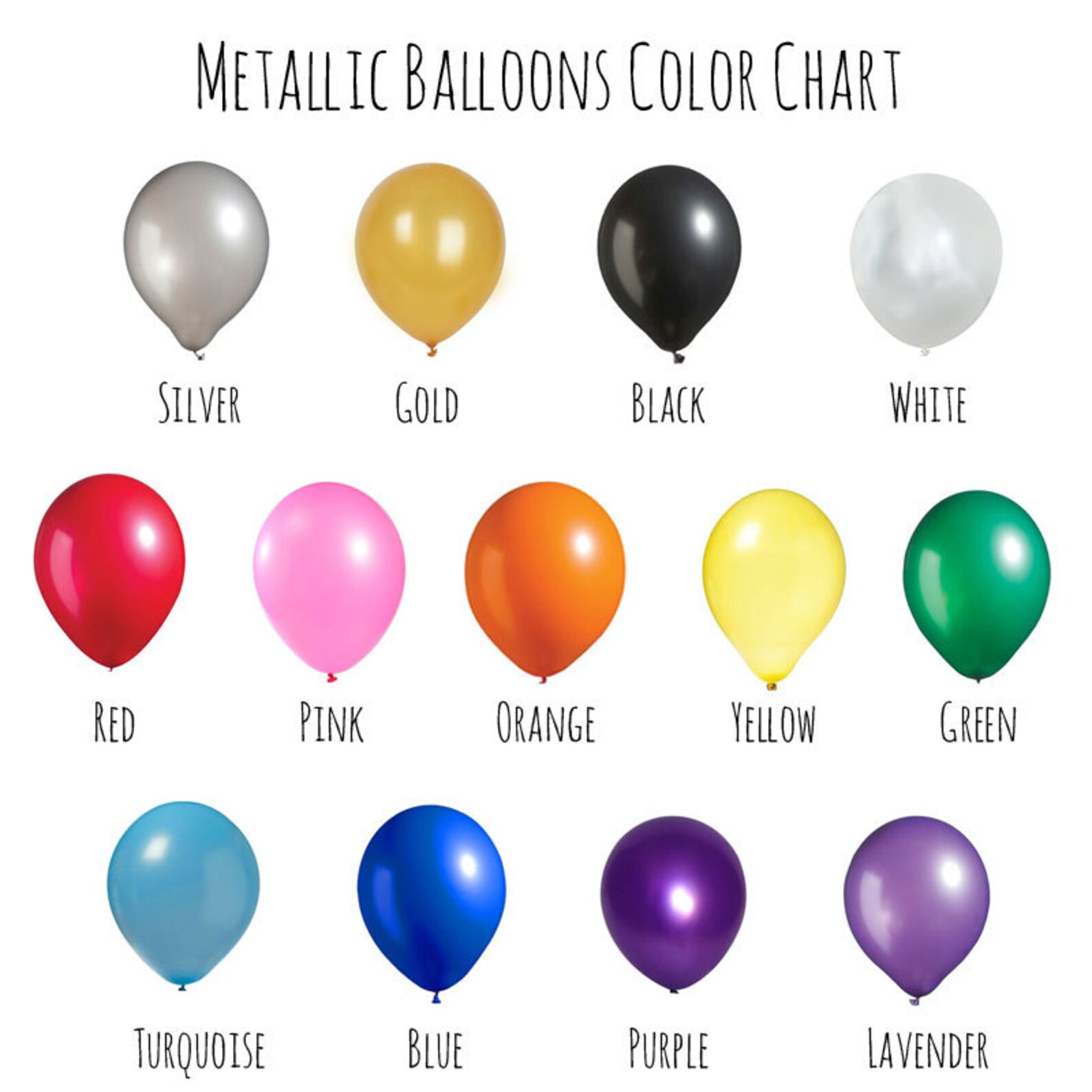 12" Metallic Gold Balloons, 12 Inch Metallic Gold Latex Balloons, 1 Ft ...