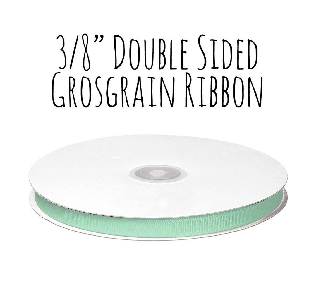 Aqua Turquoise Ribbon, Blue Green Grosgrain Ribbon, 3/8" Ribbon, Solid ...
