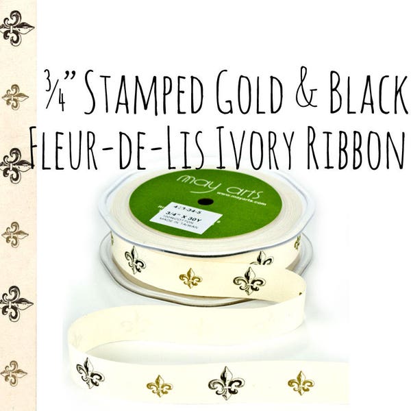 Fleur De Lis Ribbon - Etsy
