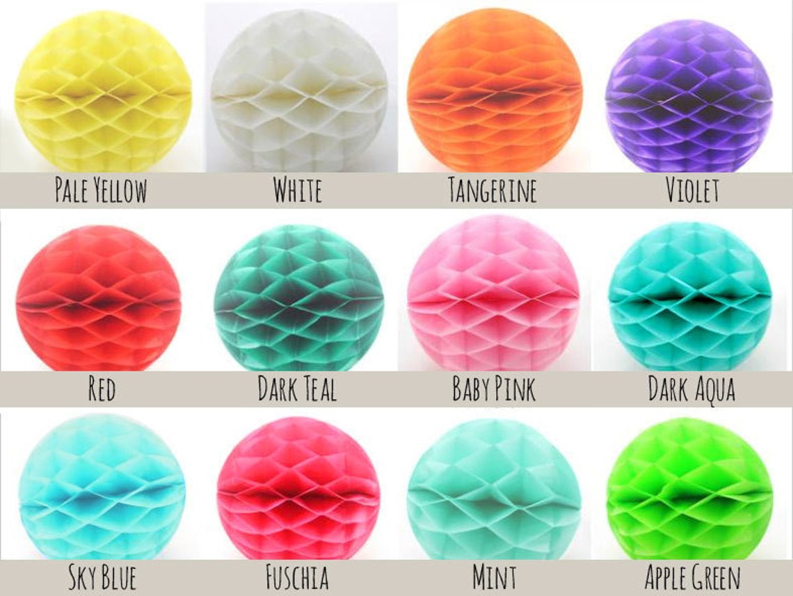 14 Honeycomb Pom Pom 14 Inch Pom Poms Balls 35 Cm | Etsy