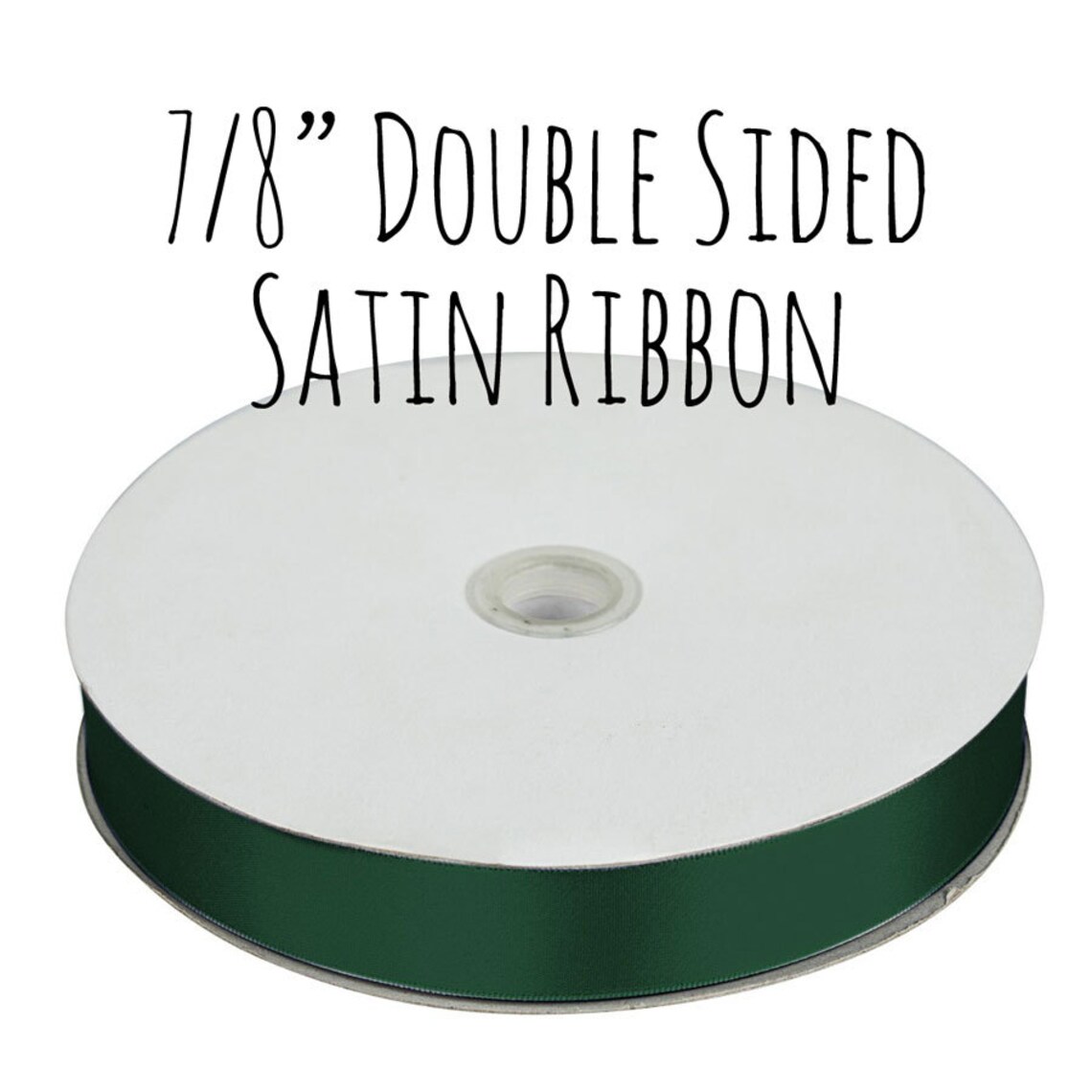 Hunter Green Ribbon Satin Ribbon 7/8 Ribbon Grosgrain - Etsy