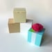 Ivory Boxes 3 X 3 X 3", Ecru, 5 to 20 Pack of Wedding Favor Boxes, Gift ...